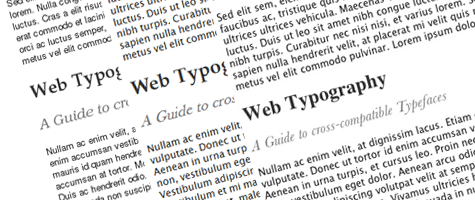 Font Families for cross-compatible Typography - One Designs