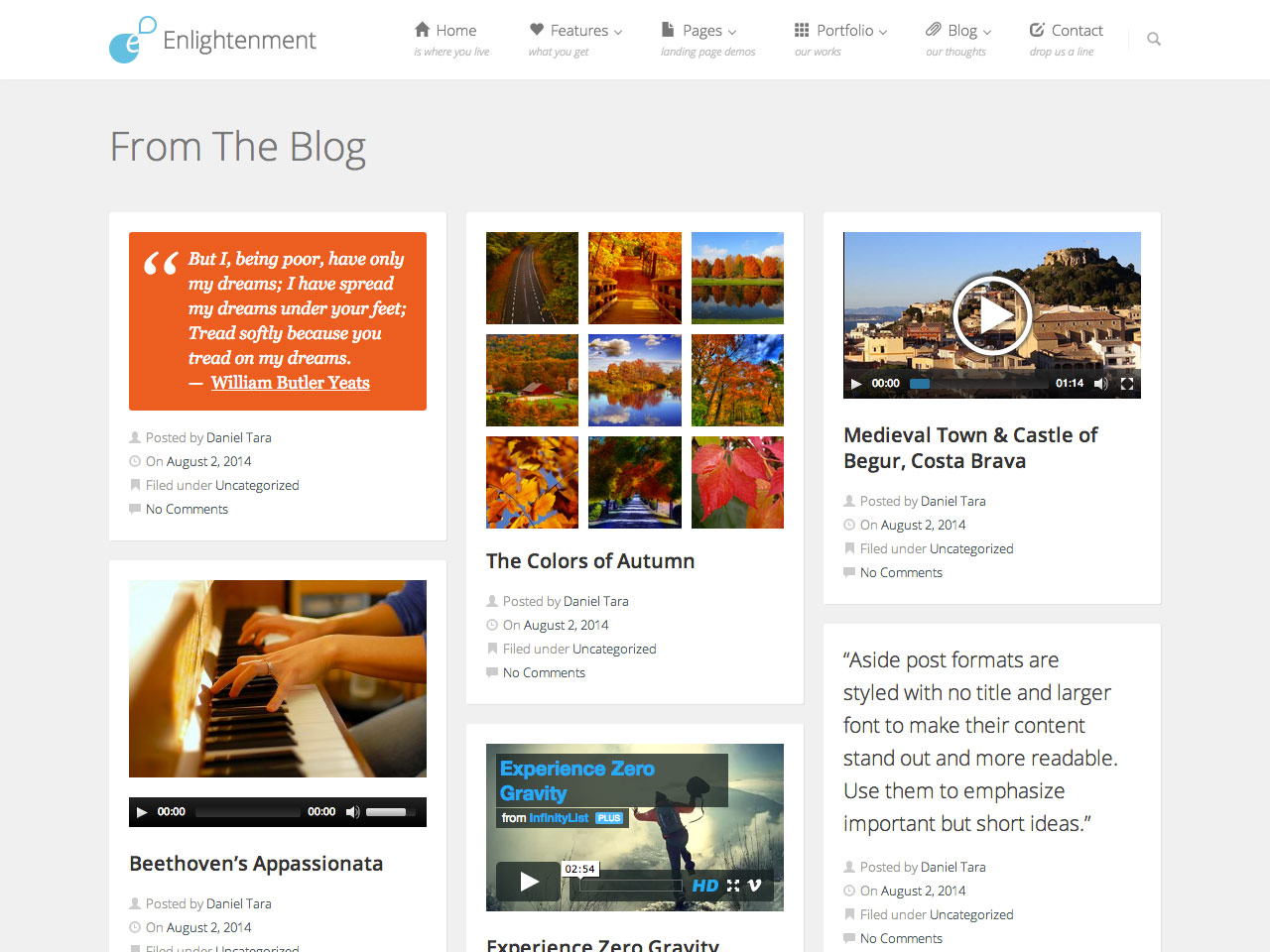 Enlightenment Documentation: Post Formats